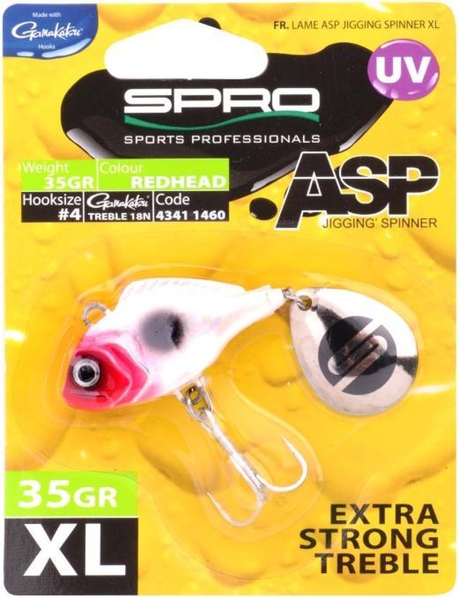 Spro Asp Spinner UV Xl 35Gr Red Head | bol.com