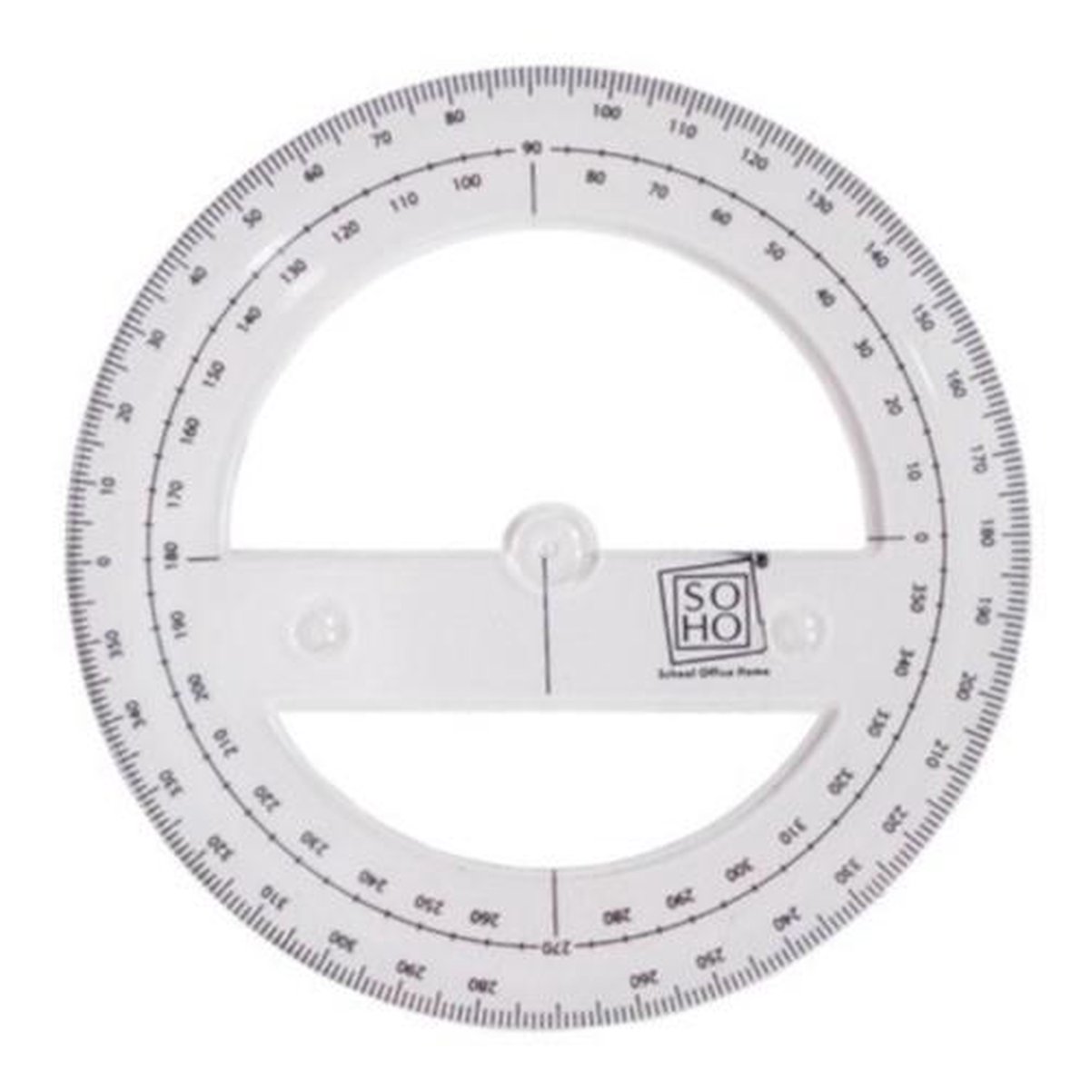 Soho Liniaal Kompasroos 10 Cm Transparant | bol.com