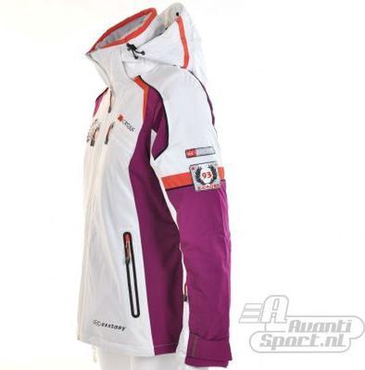 Exxtasy Brookside - Sportjas - Dames - Maat 34 - Wit;Paars;Orange | bol.com