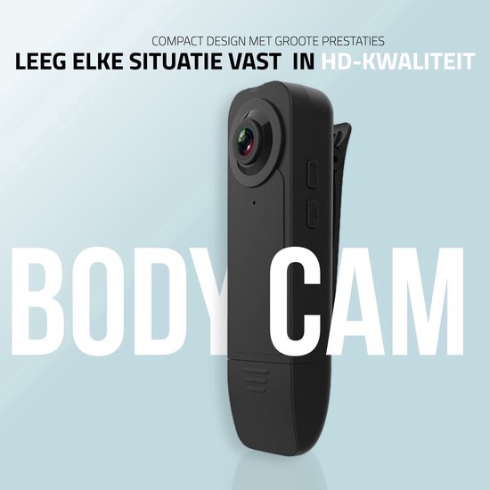 YE® Bodycam - FullHD 1080P/30fps - Bewegingsdetectie - Continu (Loop ...