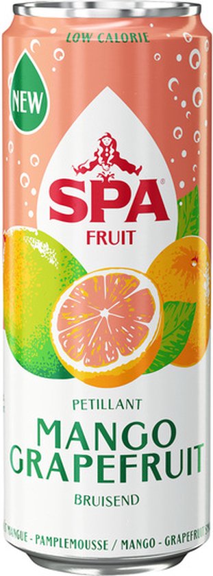 Spa Fruit - Sparkling Mango Grape - Blik - 24 x 250 ml | bol