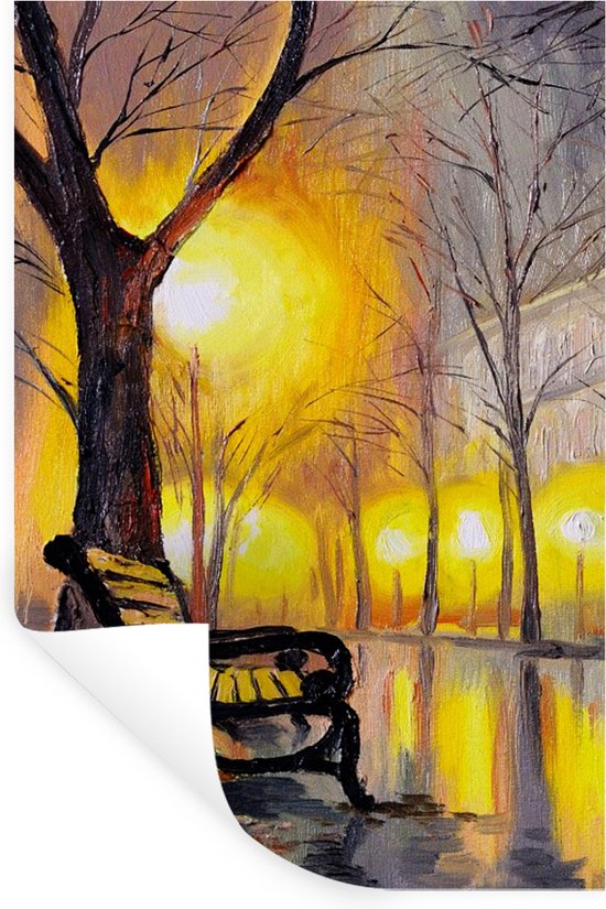 Muurstickers - Sticker Folie - Schilderij - Bank - Water - Licht ...