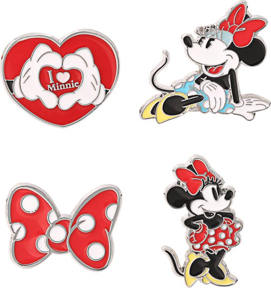 Disney Minnie Mouse Set of 4 Pin Badge | bol