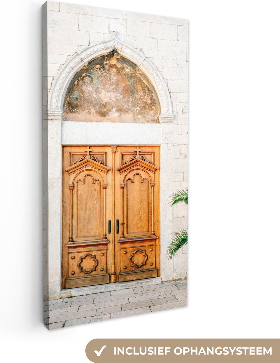 Deur - Muur - Architectuur - Stenen - Hout | bol.com