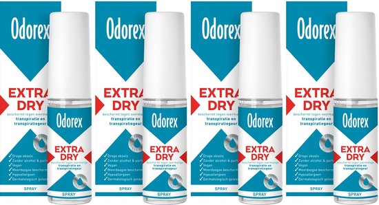Odorex Extra Dry Pompspray - Voordeelverpakking 4 x 30 ml | bol
