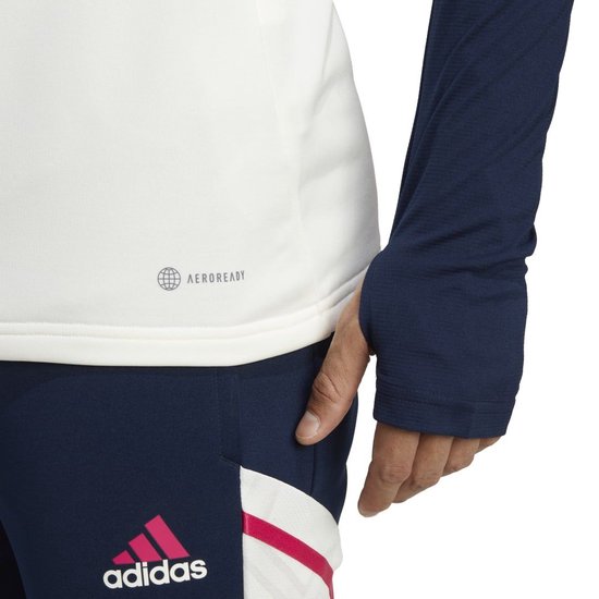 Arsenal Condivo 22 Training Longsleeve Top Off White Collegiate Navy