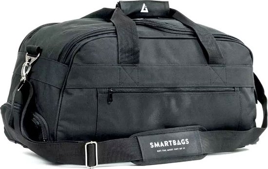 SmartBags Classic sporttas - 40 liter - Zwart - Met regenhoes en ...