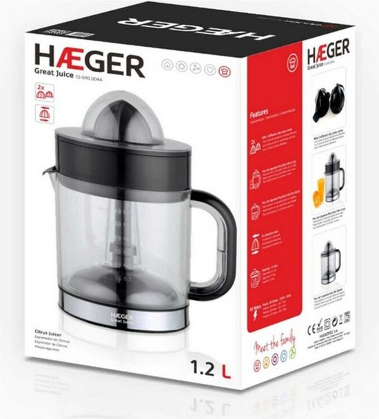 Haeger Great Juice - Elektrische citruspers | bol.com