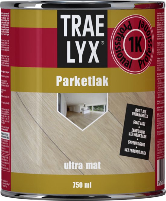 Trae Lyx Parketlak Ultra Mat - 2,5 liter | bol