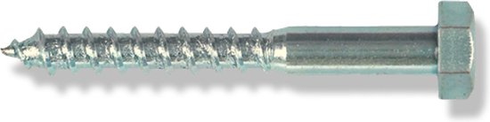 Houtdraadbout DIN 571 Ø8x80 Zn | bol