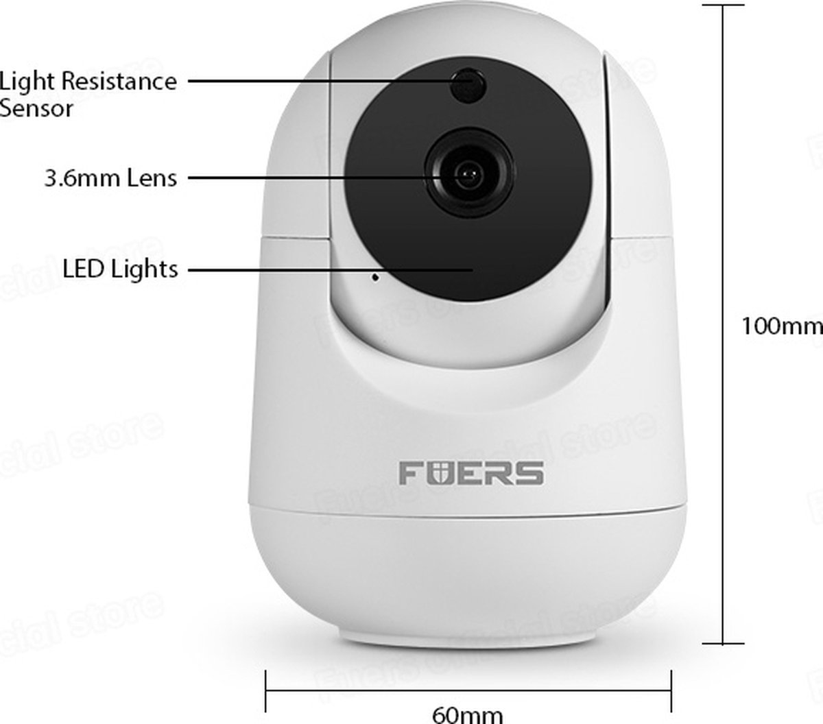 Fuers 3MP Ip Camera met Tuya smart home - Indoor wifi draadloze ...