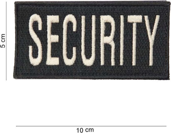 embleem stof security met klittenband | bol