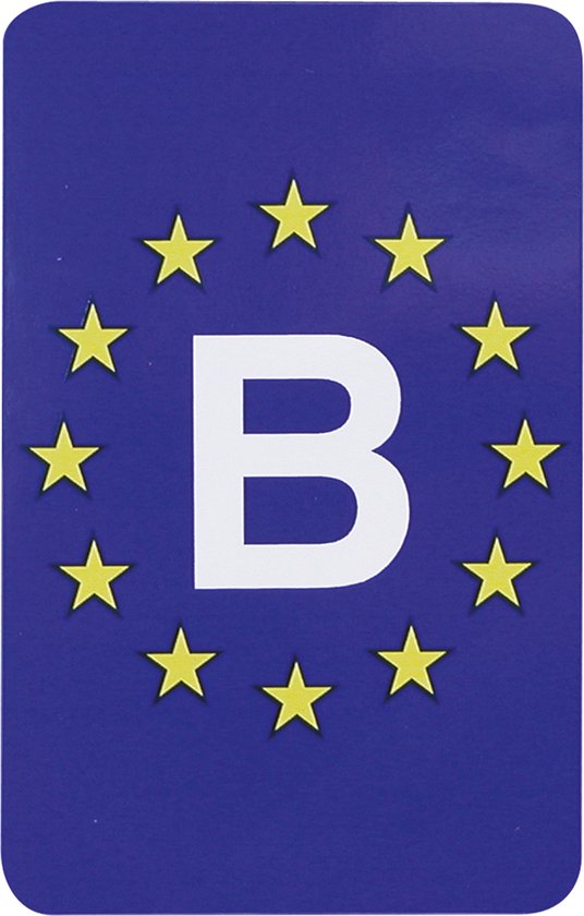 Sticker 'Europa/Belgie' rechthoekig | bol