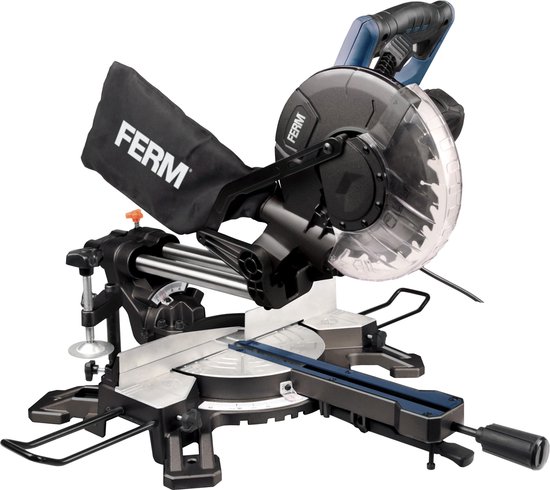 FERM - MSM1039 - Radiaal afkortzaag - Verstekzaag - 210mm - 1500W - 45 ...