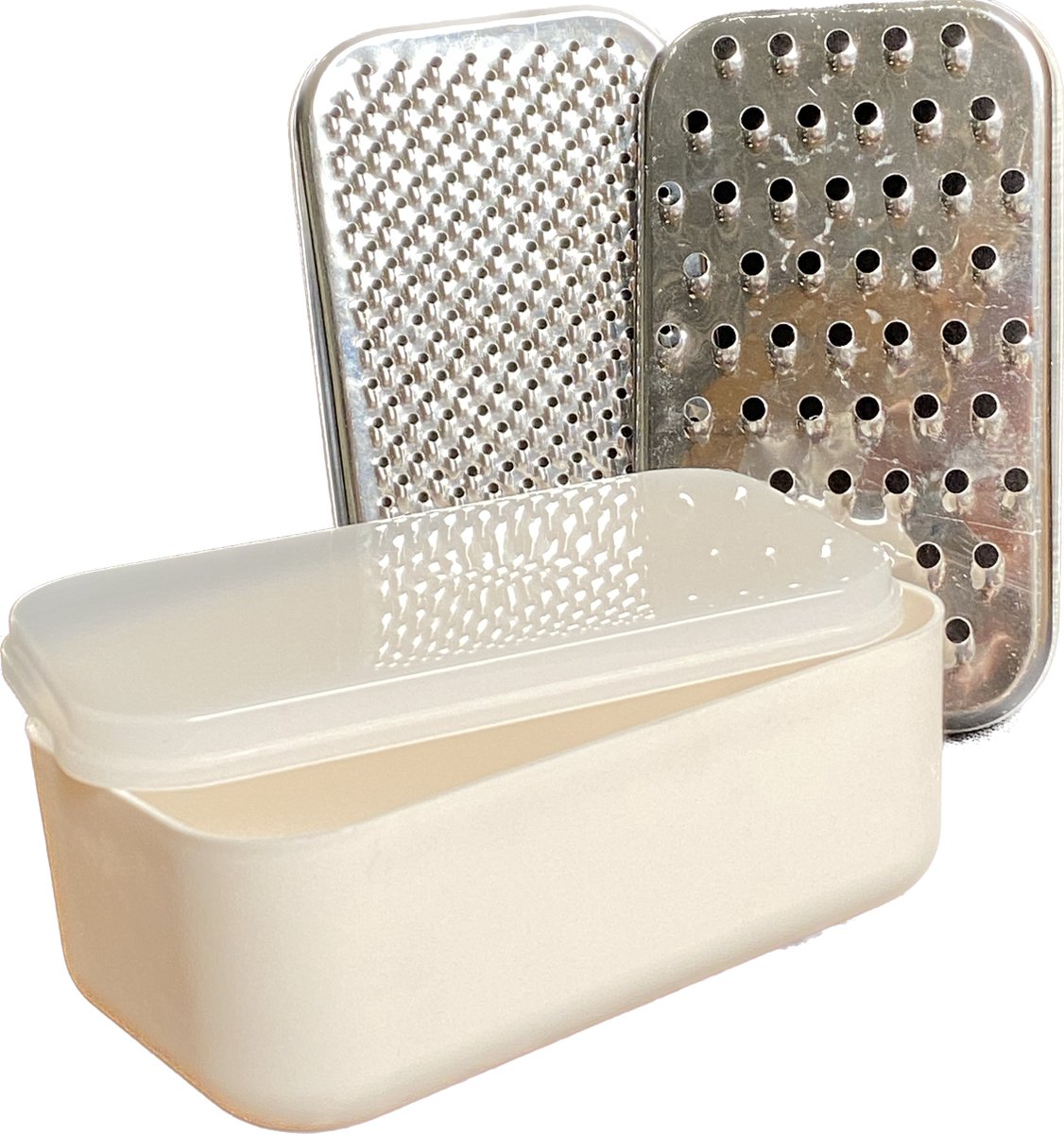 Keukenrasp met opvangbakje - Kaasrasp - Groenterasp - 2 x Raspen met ...