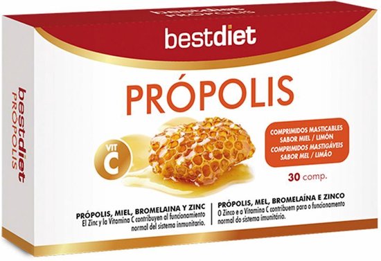 Tablets Best Diet Propolis Honey Lemon (30 tablets) | bol