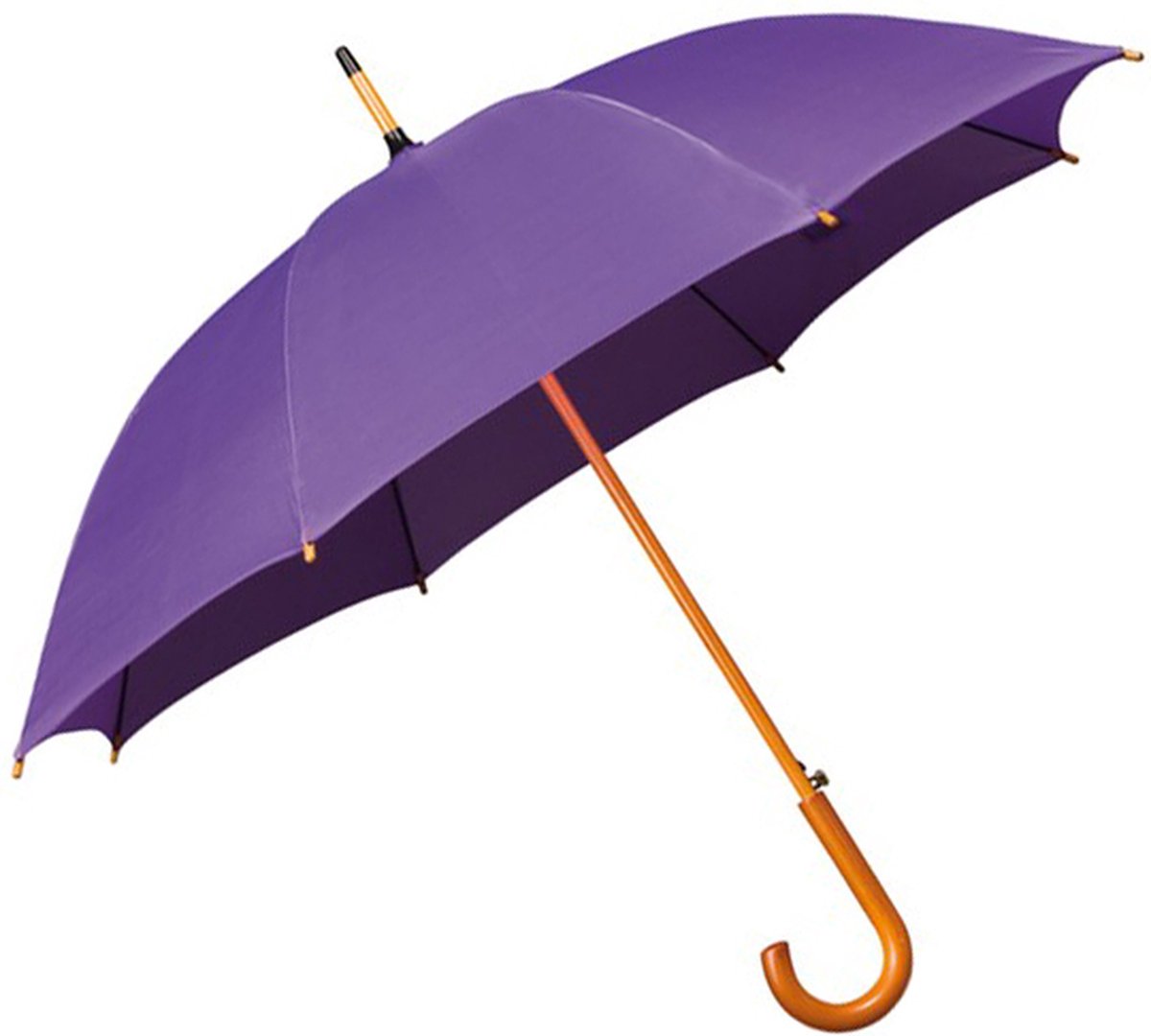 Paraplu met houten handvat - paraplu's - Houten Paraplu - Kwaliteit paraplu | bol.com