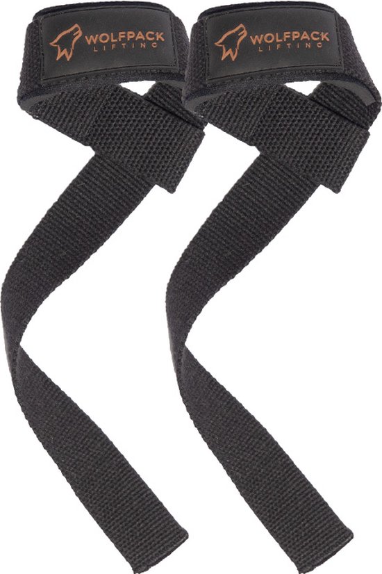 Wolfpack Lifting - Lifting Straps - Zwart/Bruin | bol
