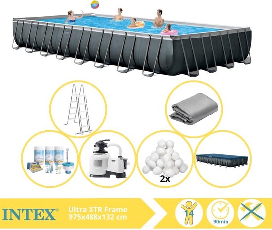 Intex Ultra XTR Frame Zwembad - Opzetzwembad - 975x488x132 cm ...