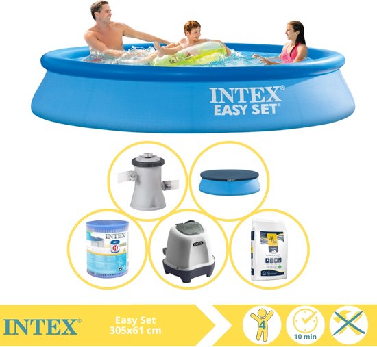 Intex Easy Set Zwembad - Opblaaszwembad - 305x61 cm - Inclusief ...