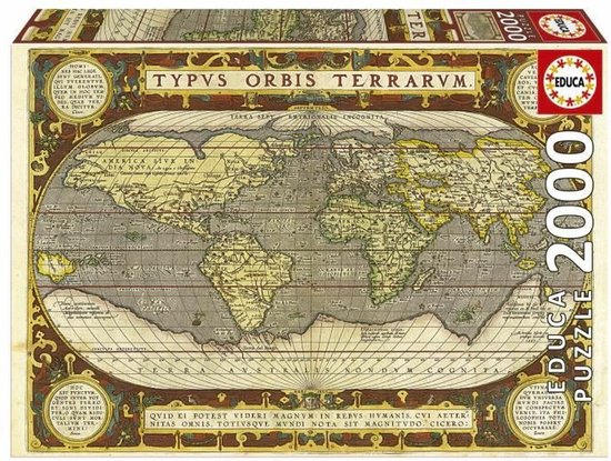 EDUCA - puzzel - 2000 stuks - Planisfeer | bol