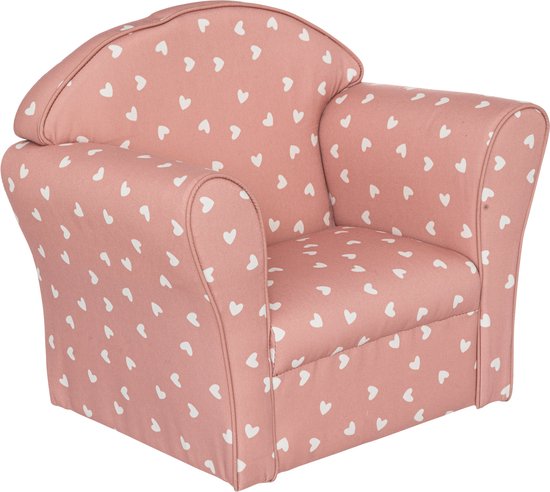 Atmosphera Kinderzetel - Kinderstoel - Roze met hartjes ...