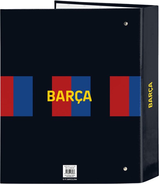 Ringmap F.C. Barcelona Kastanjebruin Marineblauw A4 (27 x 33 x 6 cm) | bol