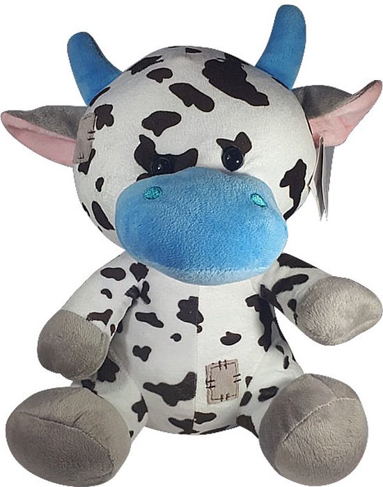 Koe Zittend Pluche Knuffel 28 cm [Knuffeldier Boerderij Dieren ...