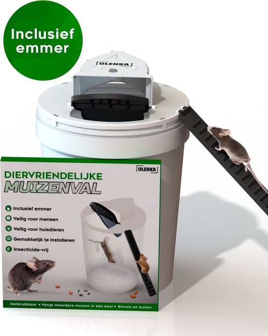 Olenka® - Diervriendelijke Muizenval - Rattenval - Muizenverjager ...