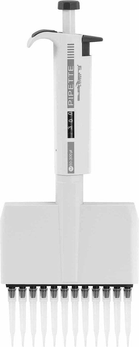 Multi -channel pipet - voor 12 tips - 0,05 - 0,3 ml | bol.com