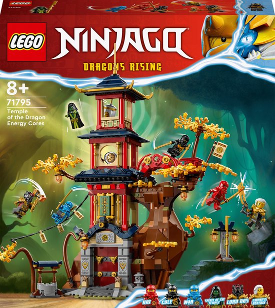 LEGO NINJAGO Tempel van de drakenenergiekernen Dragon Rise Set - 71795 ...