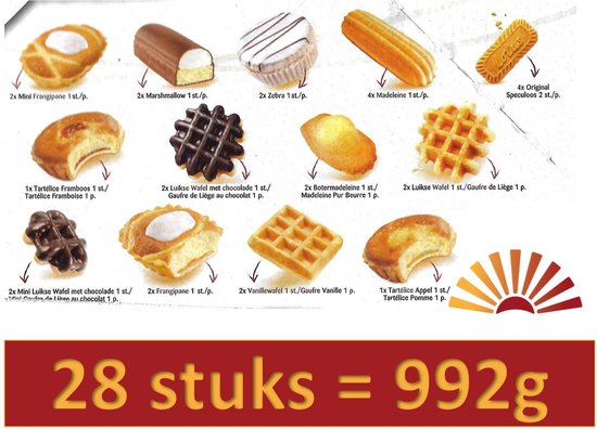 Lotus 28 Moments assortiment, doos van 28 individueel verpakte stuks - Lotus koekjes | bol