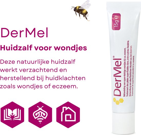Dermel Honingzalf - Wondzalf voor o.a. eczeem, wondjes en droge huid ...