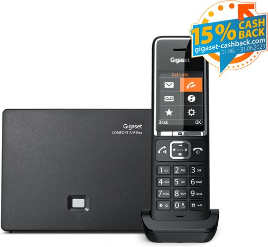 Gigaset COMFORT 550A IP Flex - analoge en IP draadloze DECT telefoon ...