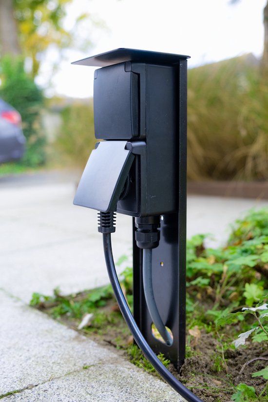 Buitenstopcontact Glampère New Hydro – Budget – Tuinpaaltje met dubbel ...