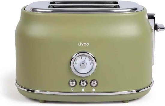 Retro broodrooster voor 2 sneden - Groen | bol