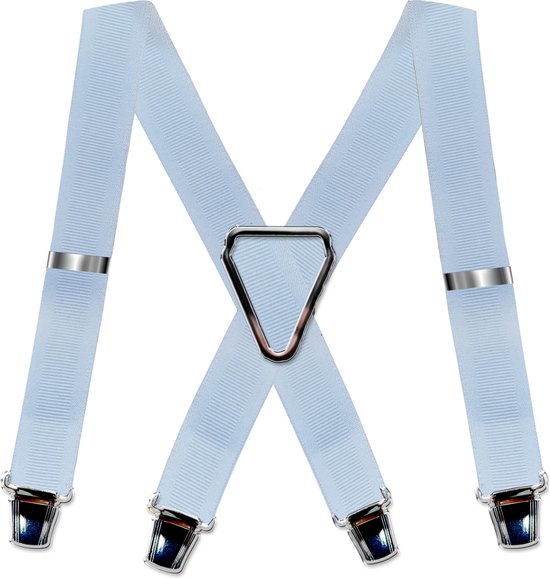 Pack 4-point Braces 'Striped' with wide extra strong sturdy Clips | bol
