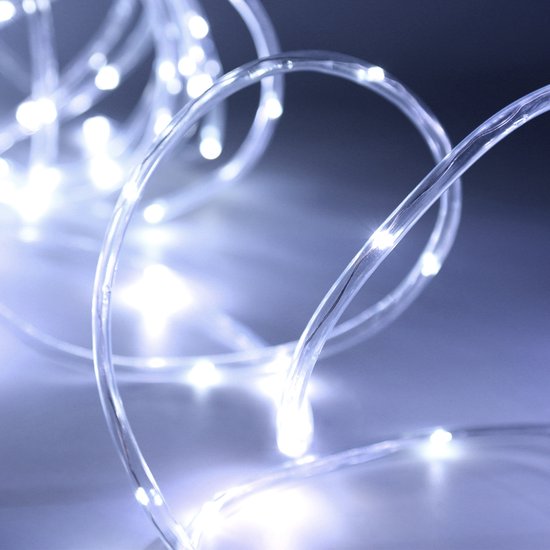 Lichtsnoer Binnen en Buiten – 100 LED -10 meter LED – Op Batterijen – Sfeerverlichting... | bol