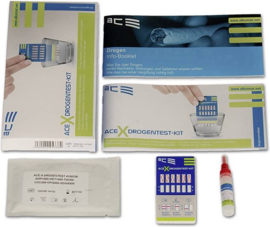 ACE Kit X 100338 Drugstest-kit Urine, Oppervlakte Detectie van (drugs ...
