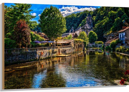 Hout - Rivier - Bootje - Mensen - Water - Bomen - Bloemen - Planten ...