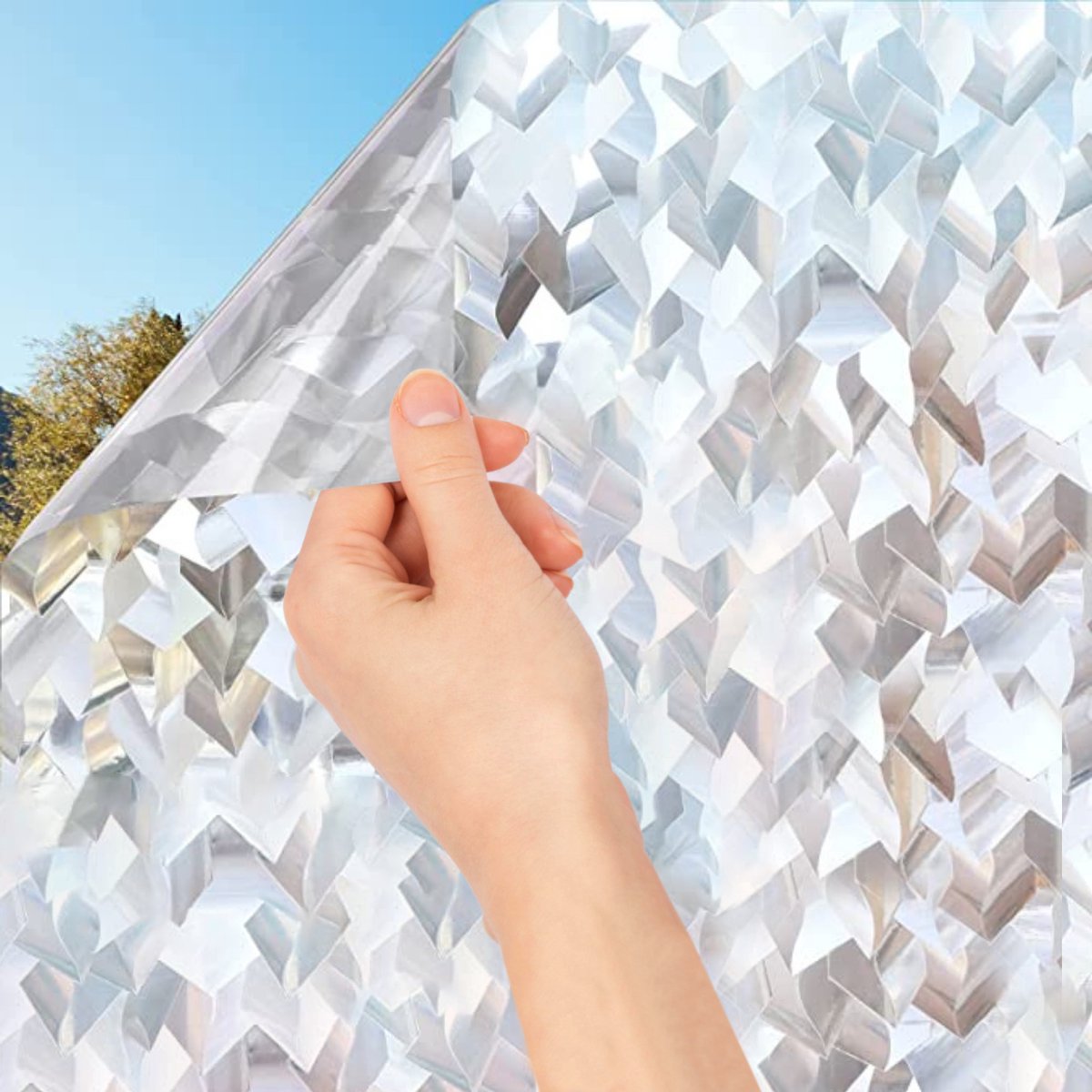 Anti Inkijk Isolerend Statisch Privacybescherming Raamfolie - 45x200cm ...