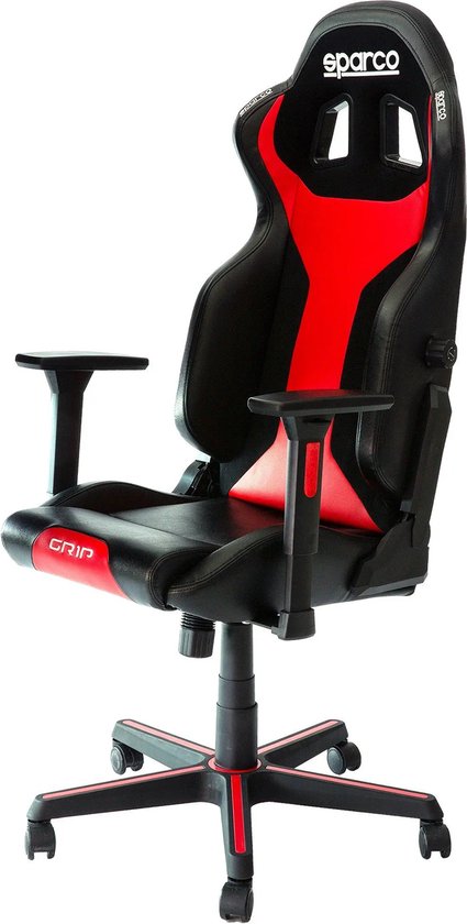 Sparco GRIP SKY Gaming/Bureau Stoel - Ergonomisch Design - Zwart/Rood | bol