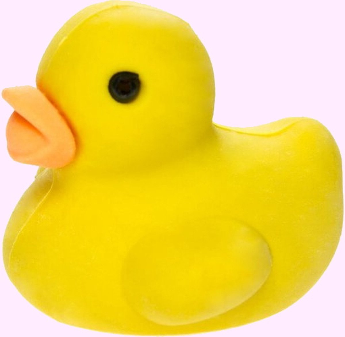 1x LG-Imports Mini Badeendje 3D GUM – Gele Rubber Duck – 4 cm | bol