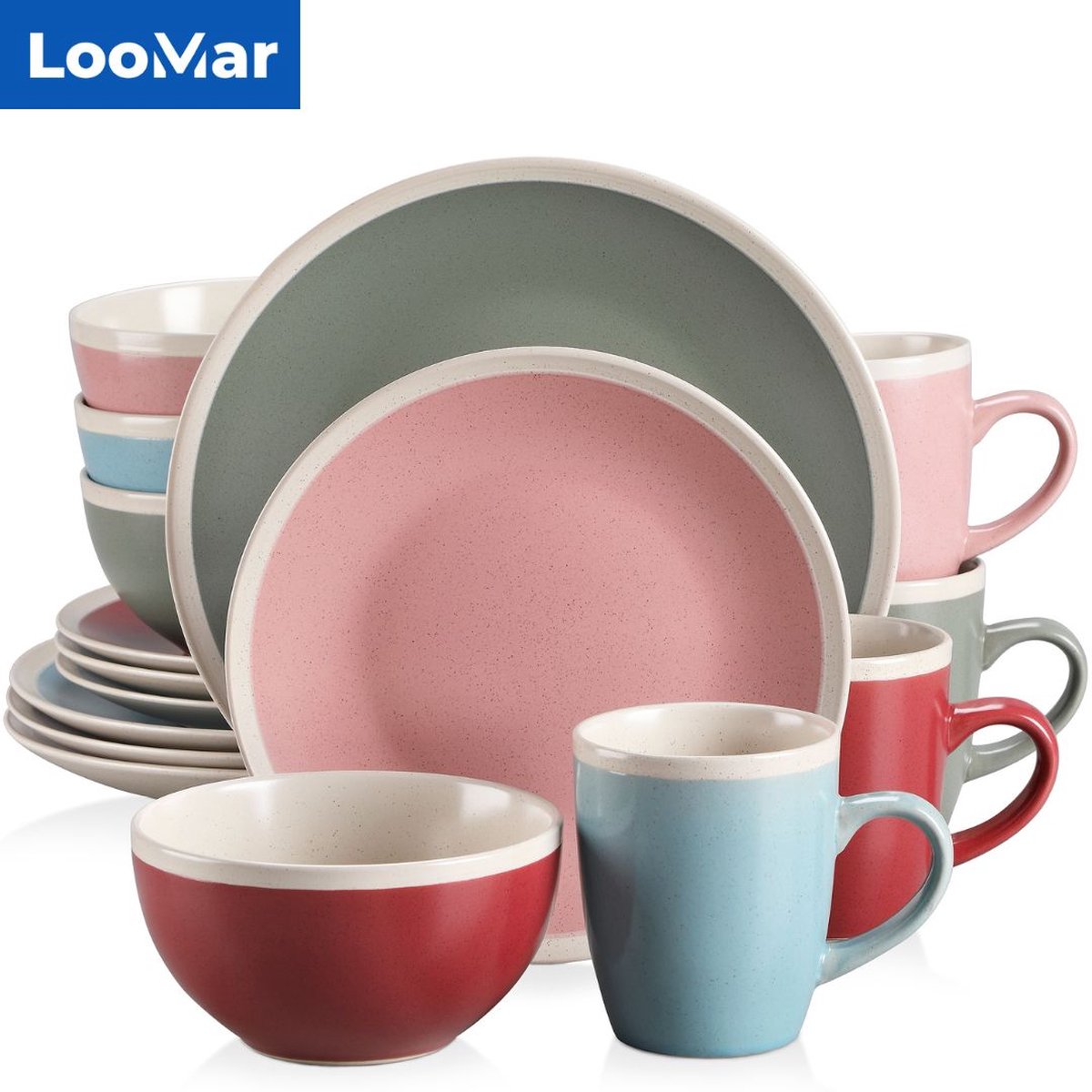 Ensemble de vaisselle de Luxe LooMar - 16 pièces - 4 personnes ...
