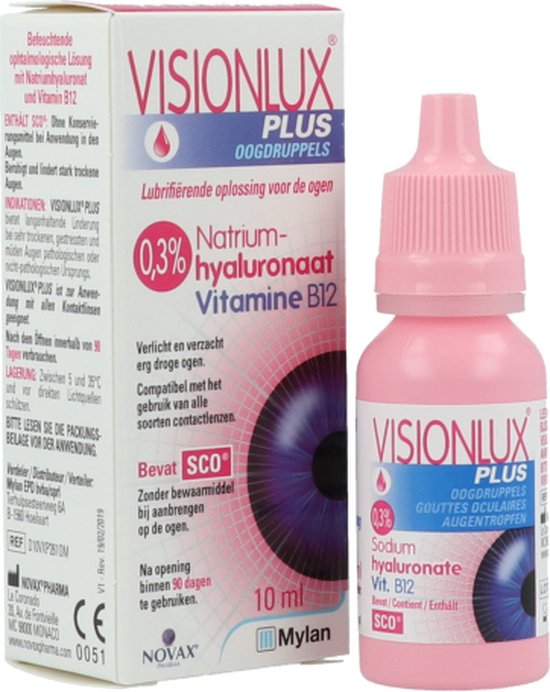 Visionlux Plus Oogdruppels 10ml | bol