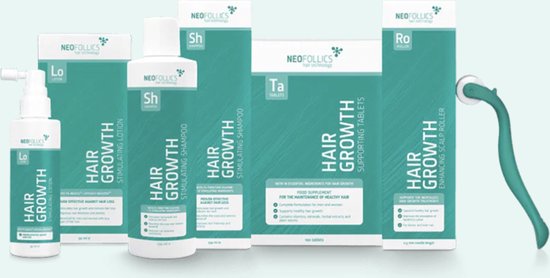 Neofollics Behandeling voor Alopecia Androgenetica - Shampoo 250ml - Lotion 90ml -... | bol.com