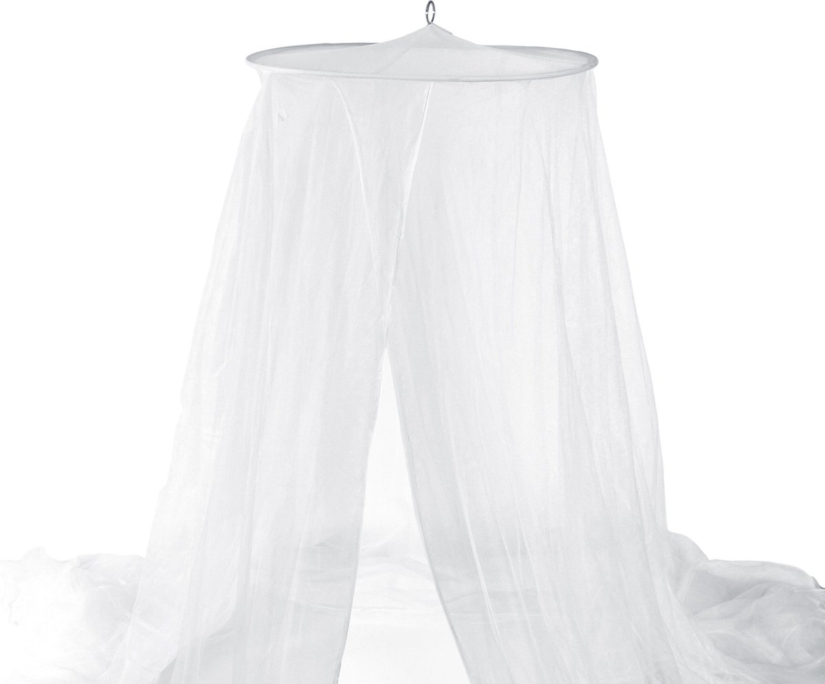 Klamboe voor tweepersoonsbed in witte tule | bol.com