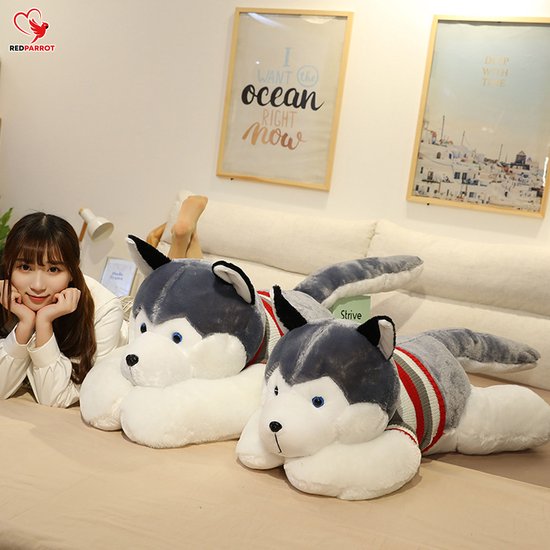 Super grote honden knuffel | MEGA Huskey | XXL hond | Husky | Cadeau ...