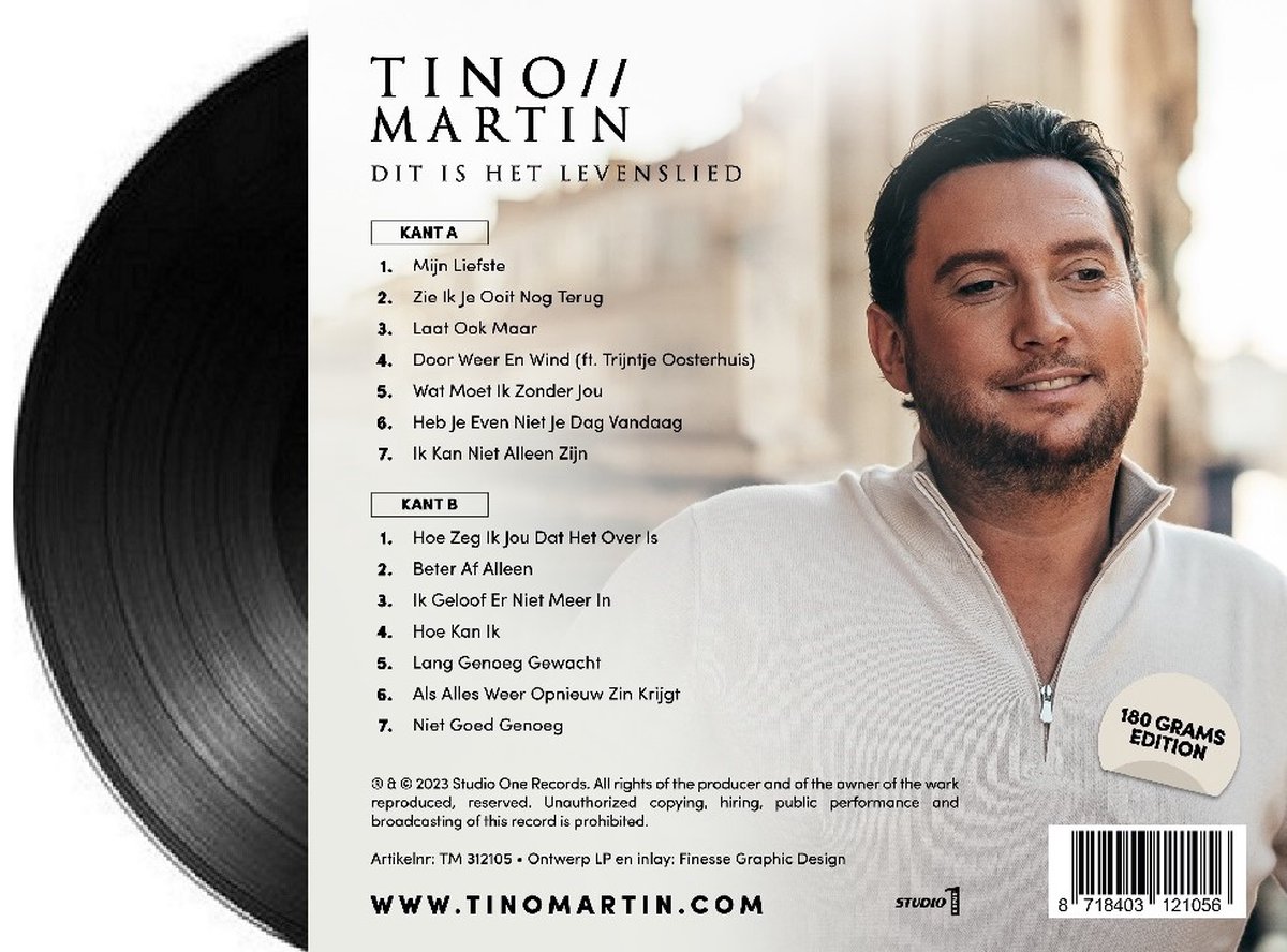 Tino Martin - Dit is het levenslied (LP), Tino Martin | Muziek | bol.com