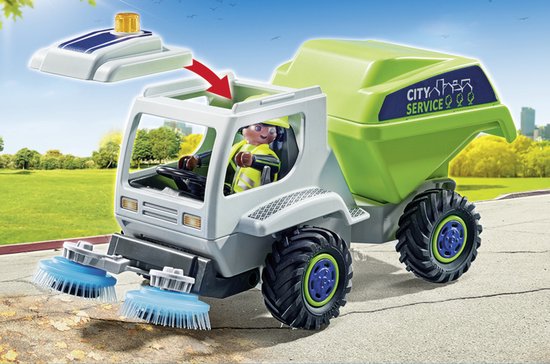 PLAYMOBIL City Action Straatveger - 71432 | bol.com